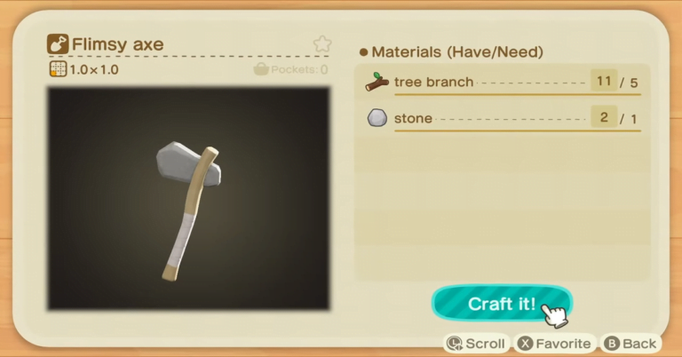 How to Get an Axe in Animal Crossing