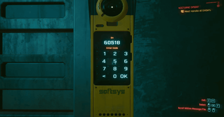 Cyberpunk 2077 Door Codes & Computer Passwords
