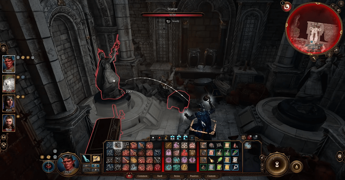 BG3 Inquisitor's Chamber Statue Puzzle & Find Blood of Lathander