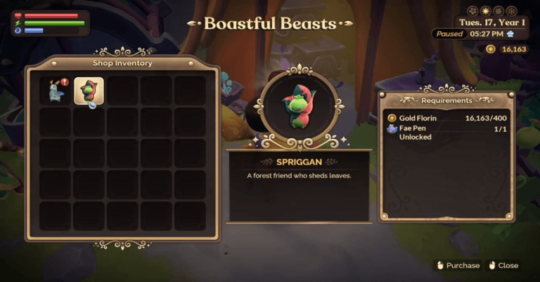 Spriggan Leaf in Fae Farm - Where to Get & How to Use it