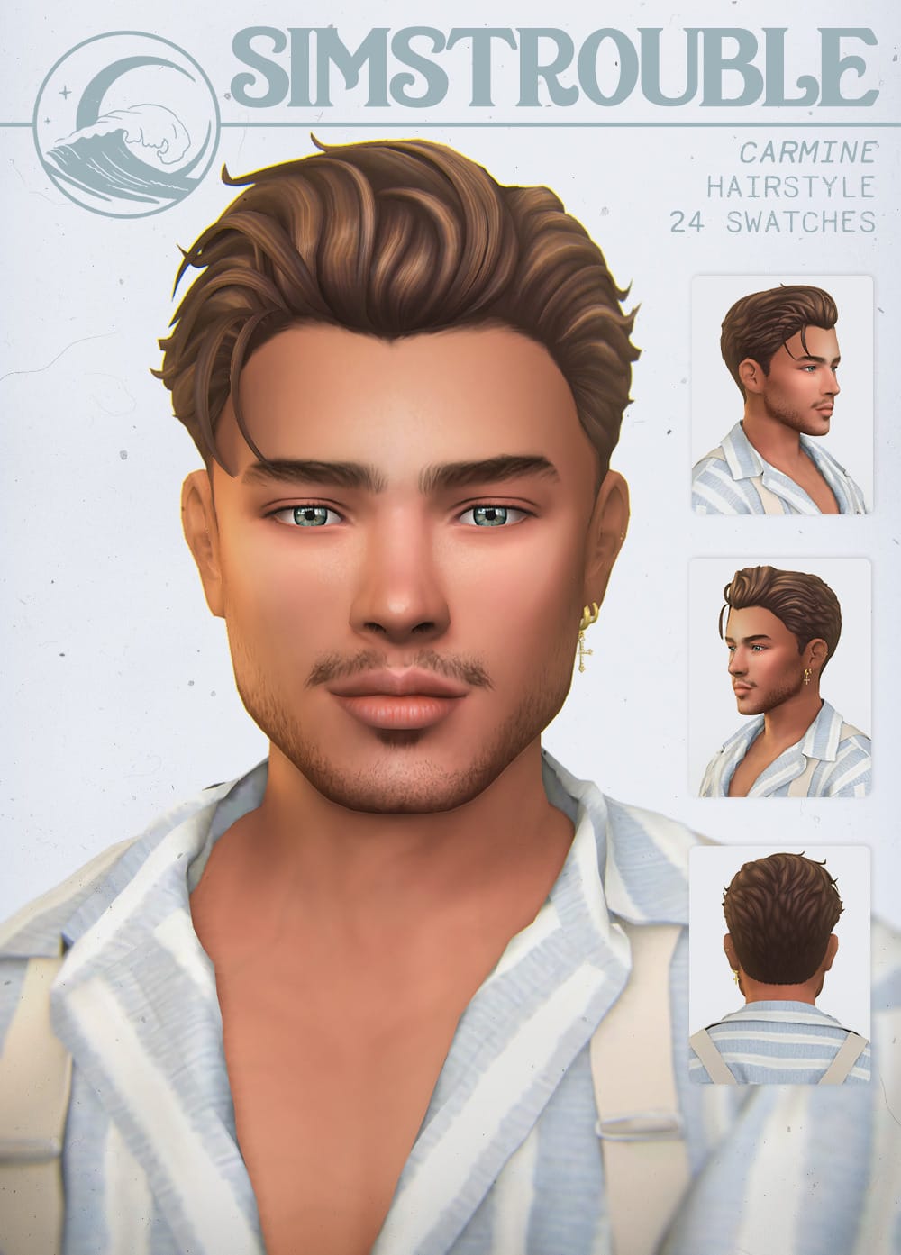Gorgeous Male Hair CC Packs for Sims 4 - Collection of Every Hairstyle