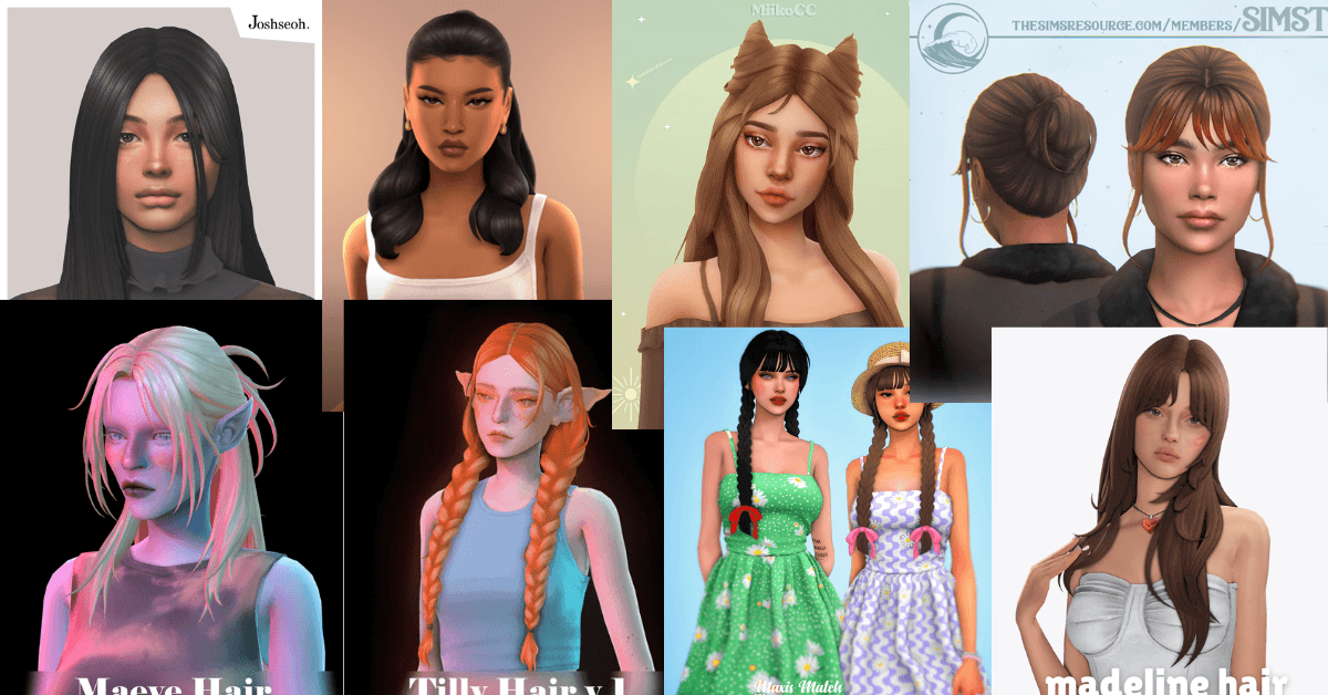 My All-Time Favorite Sims 4 Hair CC Collection - You have to Check Them ...