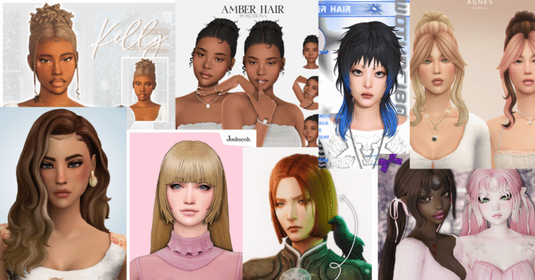 The Sims 4 Most Beautiful Hair CC Collection for Females
