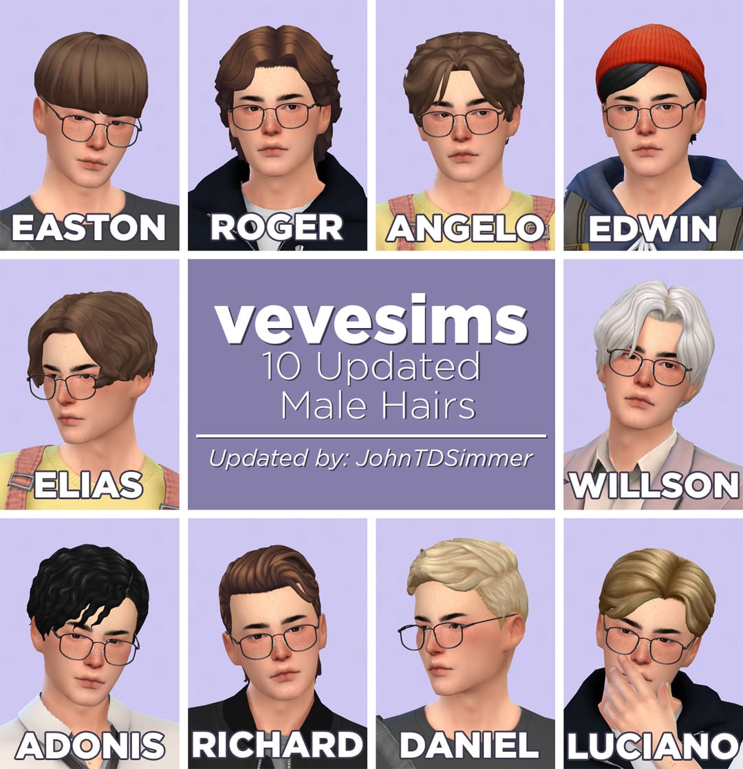 Check Out These Absolutely Amazing Male Hair CC Packs for a Refreshed Look